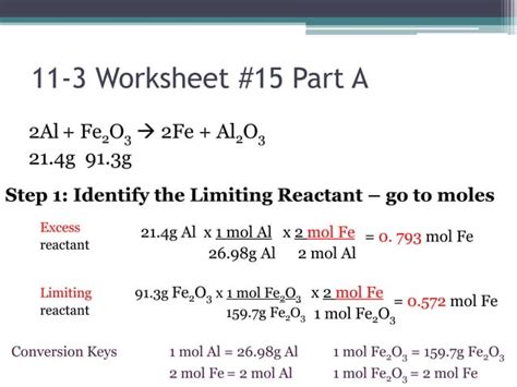 Chemistry I Honors Stoichiometry Limiting Reactant Pptx Chemistry Science
