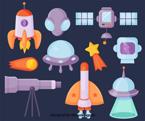 Space Icons Vector Free Download