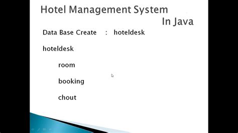 Hotel Management System Project In Java Eclipse With Source Code Madisonplm
