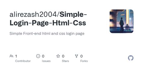GitHub Alirezash2004 Simple Login Page Html Css Simple Front End Html And Css Login Page