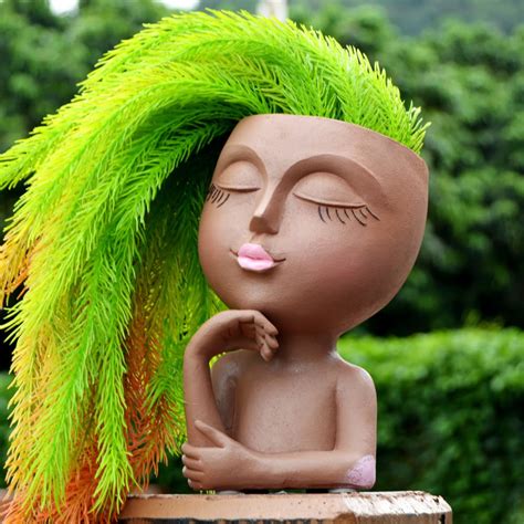 Sculpture Head Planters