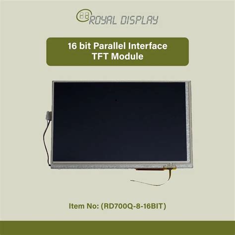 7 16 Bit Parallel Interface Tft Lcd Display Module Rd700q 8 16 Bit