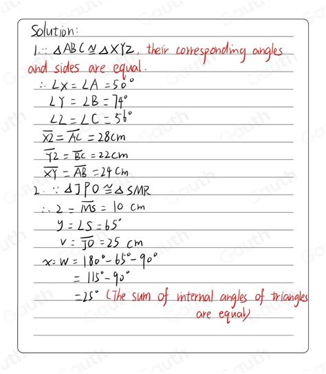 solved learning task i 1 given abc Δxyz solve for the angles and