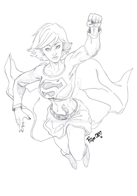 Supergirl Pinup By Piipe1984 On Deviantart