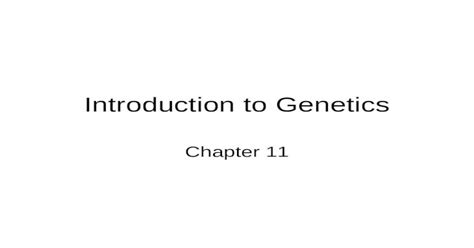 Ppt Introduction To Genetics Chapter 11 Review Mitosis Meiosis