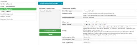 Configuring Sage Authentication For Microsoft Via OAuth
