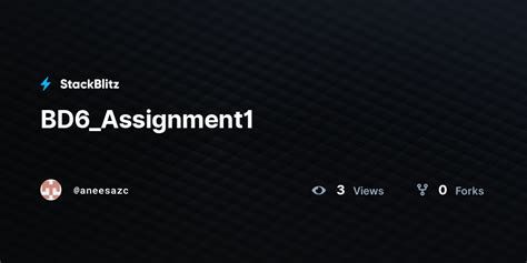 Bd6assignment1 Stackblitz