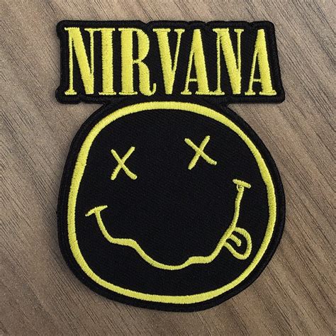 Nirvana Smiley Face Logo Cutout Embroidered Patch Todestrieb
