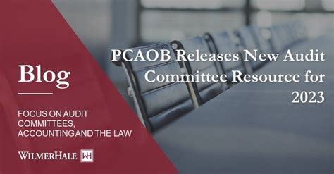Keith Trammell On Linkedin Pcaob Releases New Audit Committee Resource For 2023