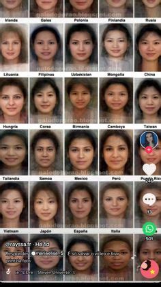 Average Faces Of Men And Women Around The World Using Morphing