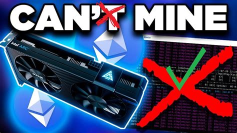 Intel Arc A380 Can Mine Ethereum 10mhs Youtube