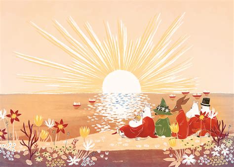 Moomin Sunset By The Sea Poster Poster Store De