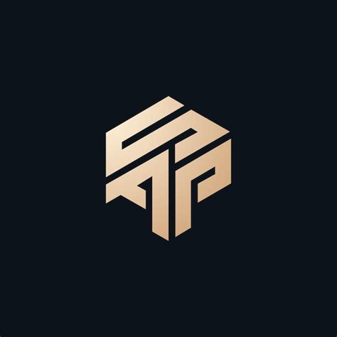 Design De Logotipo De Monograma Sap De Luxo Vetor Premium