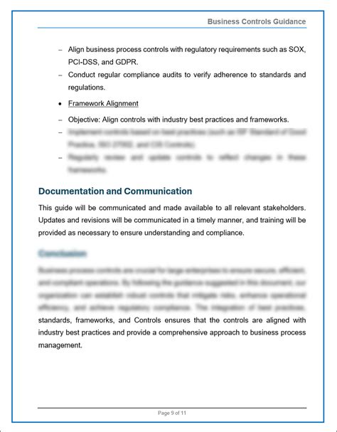 Cobit Business Controls Guidance Template Itsm Docs Itsm Documents And Templates