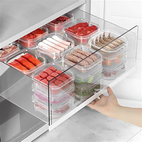 Iwinna Food Storage Containers With Lids Plastic Fridge