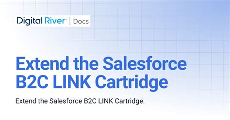 Extend The Salesforce B2c Link Cartridge Salesforce B2c Link Cartridge