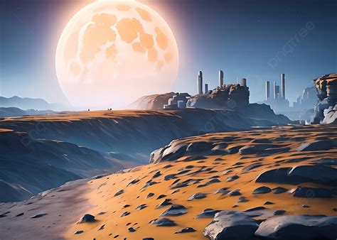 Moon Mars Surface