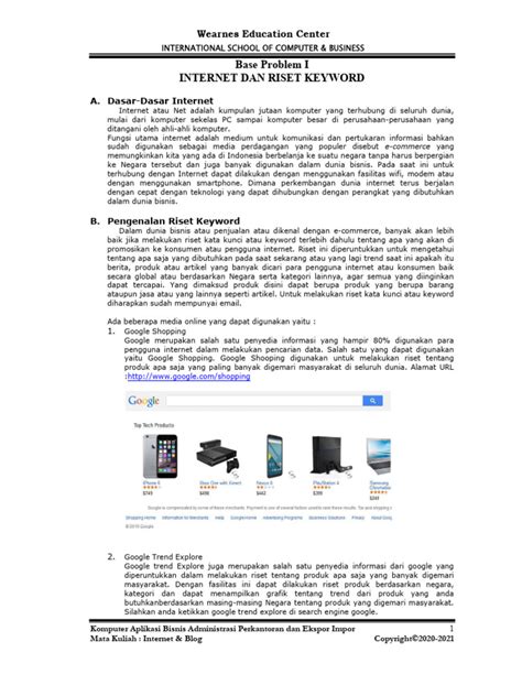 Modul Internet 2020 2021 Ke Pdf