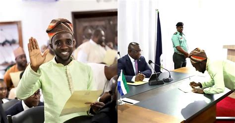 new minister of information chernor bah takes oath of office