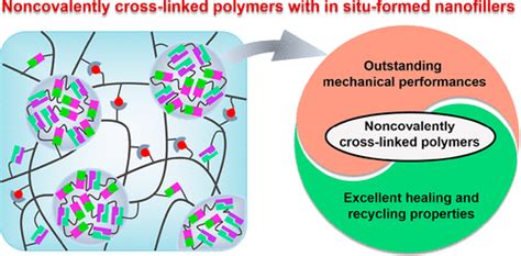 Noncovalently Cross Linked Polymeric Materials Reinforced By Well Designed In Situ Formed