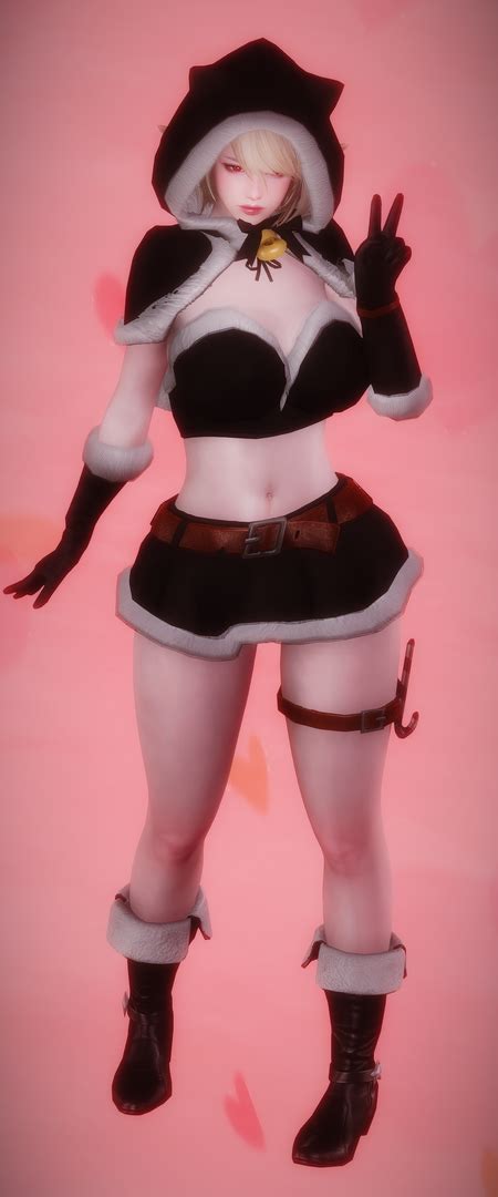 Skyrim Se Christmas Cbbe Outfits Collection Downloads Skyrim