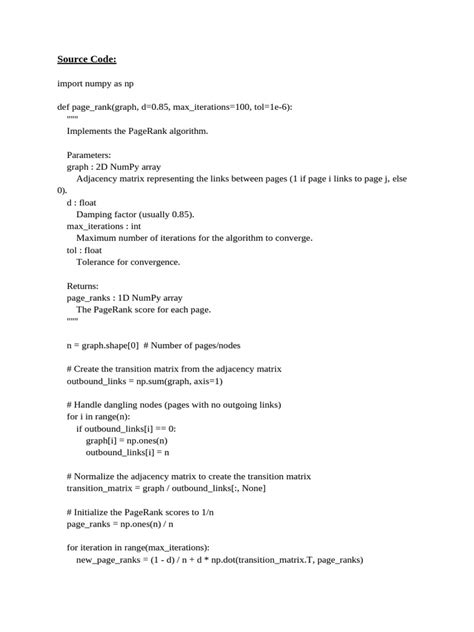 Web Mining Lab Source Code 1 12 Print Pdf Algorithms Applied