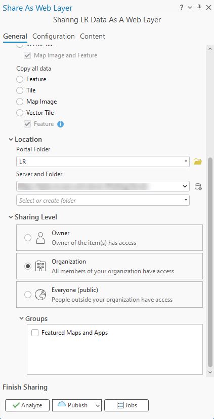 Share As Web LayersArcGIS Pro Documentation