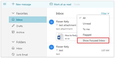 How To Turn Off The Focused Inbox In Outlook Com