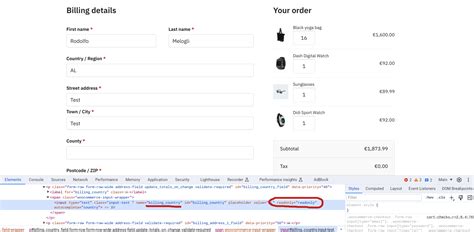 Woocommerce Read Only Checkout Fields