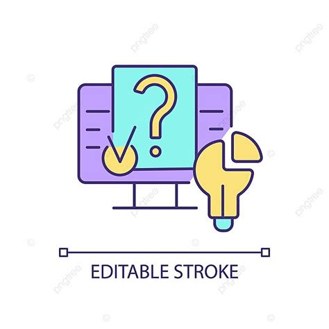 Digital Problem Solving Rgb Color Icon Internet Flat Linear Vector Internet Flat Linear PNG