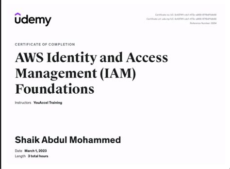 Shaik Abdul Mohammed On Linkedin Udemy Aws Iam Cloud