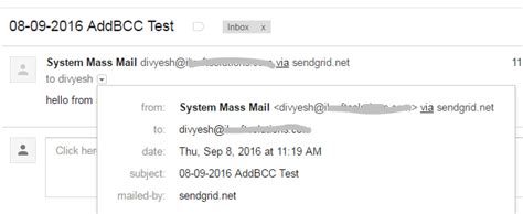 Email Sendgrid Bcc Not Working Correctly In Java Api Stack Overflow