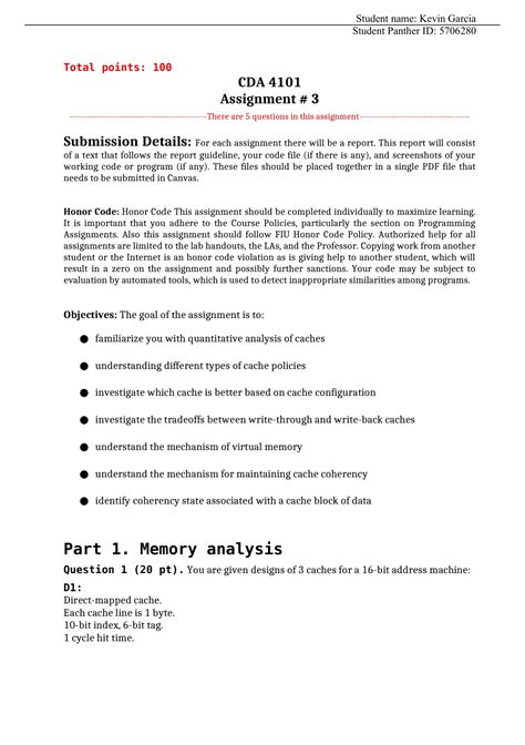 Assignment 3 Fundamentals Of Computer Fundamentals Of Computer
