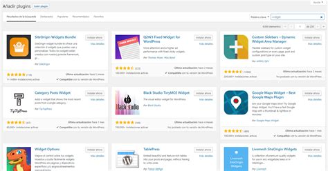 Cómo añadir widgets a tu web en WordPress Dinahosting