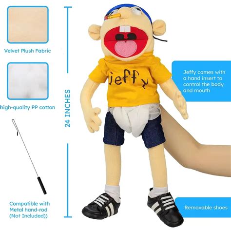 The Official Jeffy Puppet Hand Made Official SML Merch Jeffy Dolls