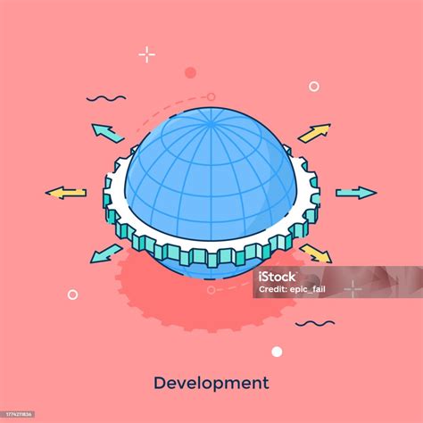 Development Isometric Concept Vector Illustration International Business Company Spreading