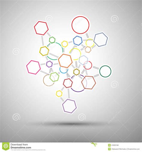 Vector Illustration Abstract Molecule Background Stock Vector Illustration Of Graphic