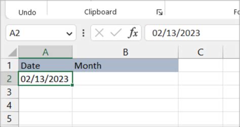 Extract Month Names From Dates In Excel Simple Methods
