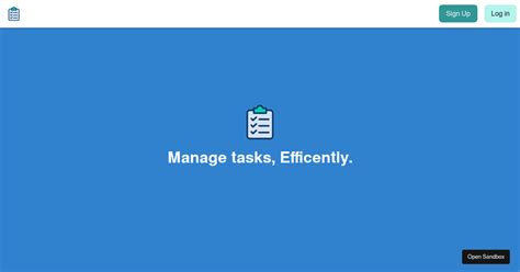 Task Manager Codesandbox