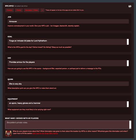 create npcs the great gm style for your rpg campaign world anvil blog