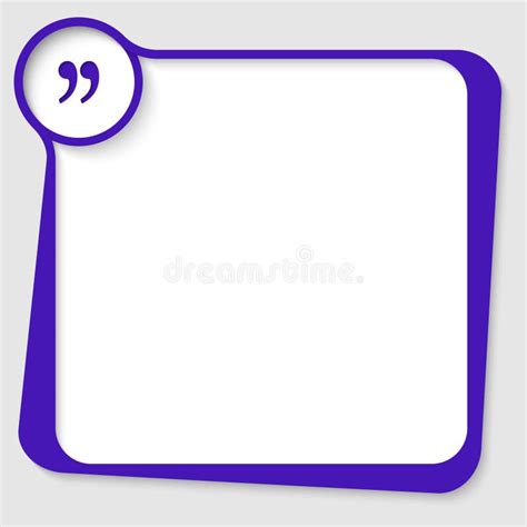Text Box For Any Text With Quotation Mark Stock Vector Illustration Of Circle Modern 36252720