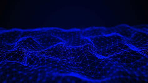 Premium Photo Wave Of Interlacing Points And Lines Abstract Background Technological Style For