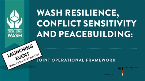 Launch Of The Joint Operational Framework Wash Resilience Conflict