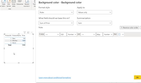 Solved Conditional Formatting Greater Than Microsoft Fabric Community