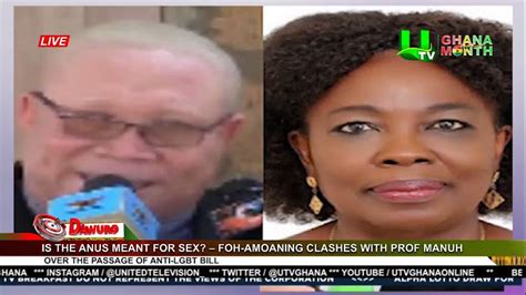 Utv Ghana On Twitter Is The Anus Meant For Sex Foh Amoaning