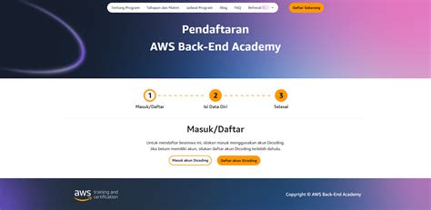 Panduan Lengkap Cara Daftar Aws Back End Academy Dicoding Blog