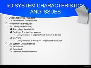 Design An I O System PPT