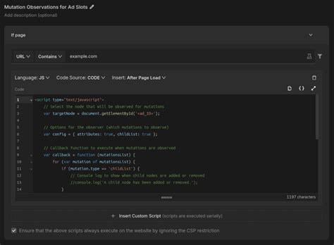 Observing An Adslot With Mutationobserver Api