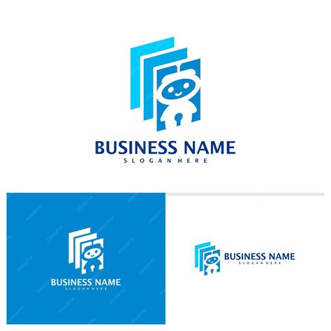 Premium Vector Robot With Book Logo Template Creative Robot Logo