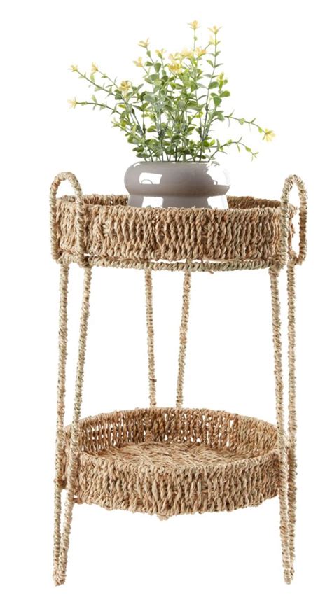 ყვავილების სადგამი Borris Ø26x43სმ ხისფერი Jysk